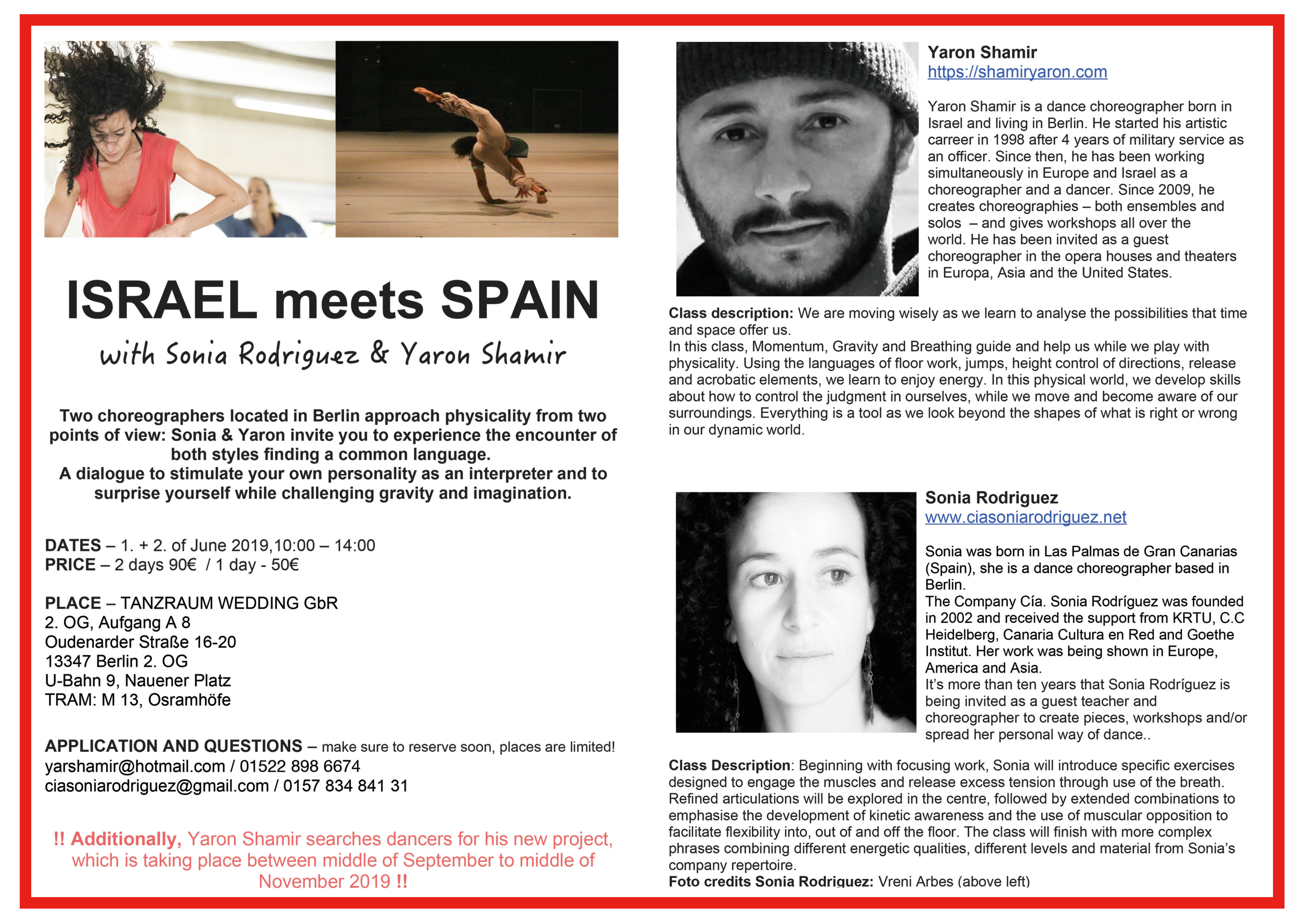 Workshops & Classes | Yaron Shamir